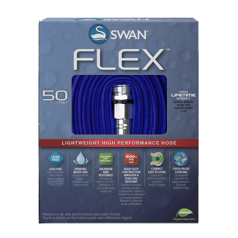 Swan 1/2 in. D X 50 ft. L Flat Blue Garden Hose - Helping our customers ...