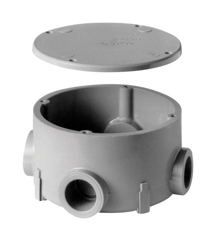 Carlon 15.16 cu in Rectangle PVC 1 gang Junction Box Gray - Helping our ... Carlon 15.16 cu in Rectangle PVC 1 gang Junction Box Gray - Helping our ...